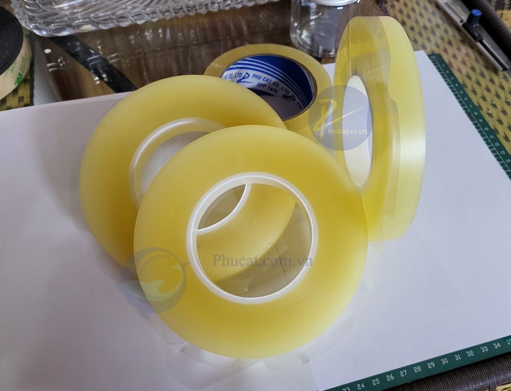 Băng Dính Dẻo Dán Nắp Hộp ( Băng dính PVC nắp hộp) - Sẵn nhiều KT
